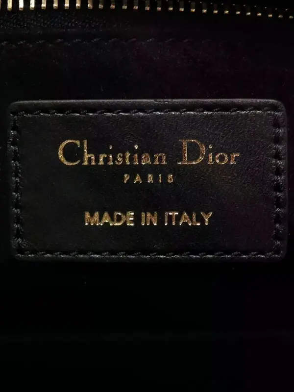 Dior 2000-2026 Medium Lambskin Cannage Lady Satchel