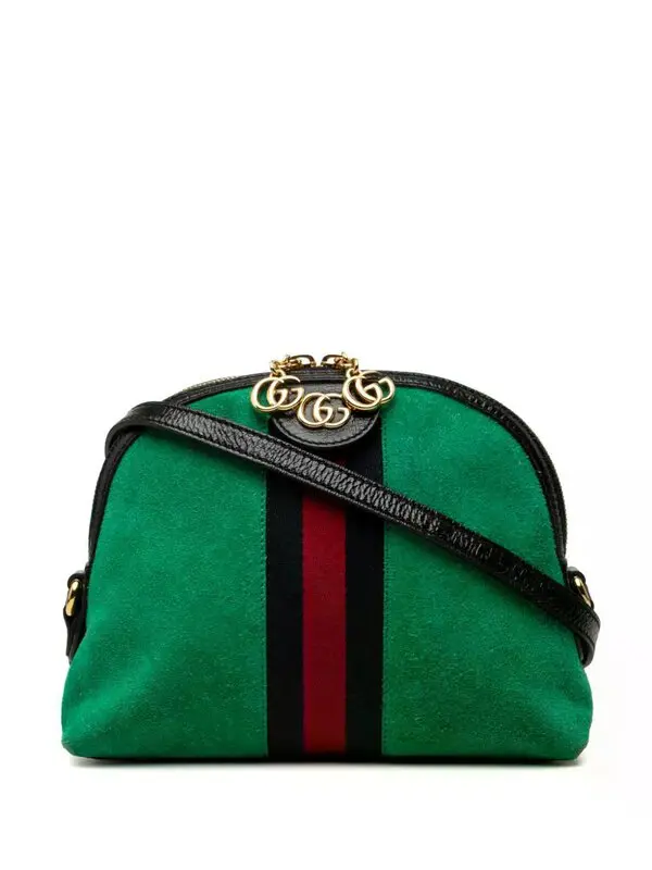 Gucci 2016-2026 Small Suede Web Ophidia Dome Crossbody Bag