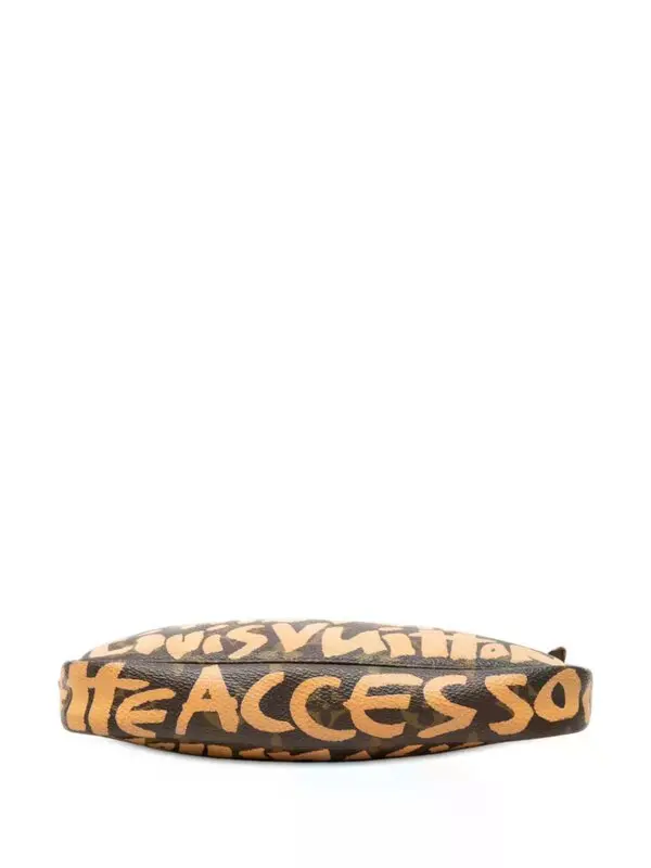 LOUIS VUITTON 2001 Stephen Sprouse Monogram Graffiti Pochette Accessoires Shoulder Bag