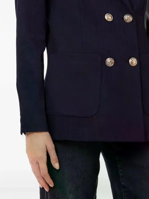 Liu Jo Double-breasted Jacket In Milano Stitch