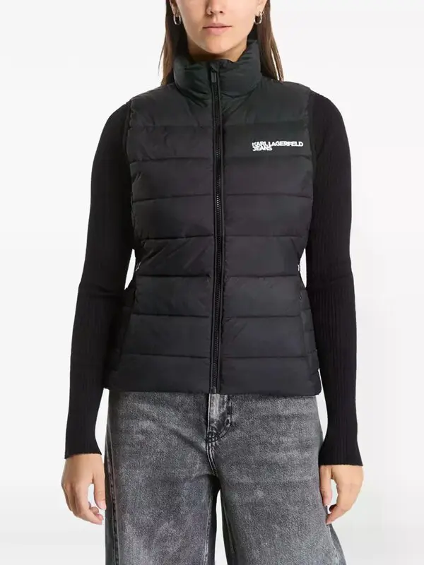 Karl Lagerfeld Logo-print Quilted Gilet