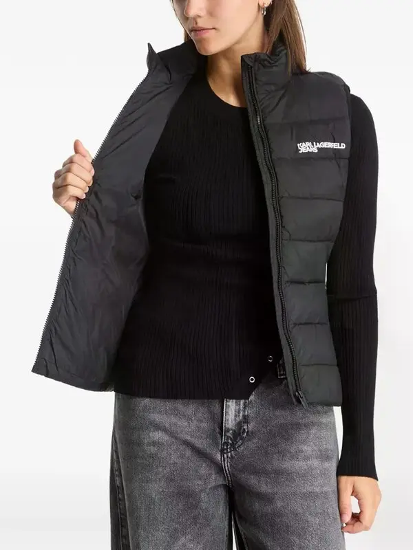 Karl Lagerfeld Logo-print Quilted Gilet