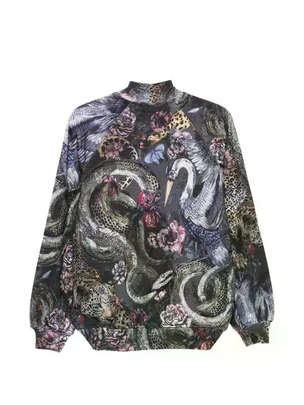 Just Cavalli Animal-print Floral-print Sweatshirt