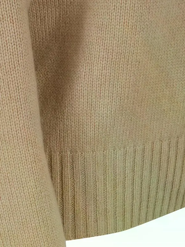 ALLUDE Crew-neck Ribbed-trim Sweater
