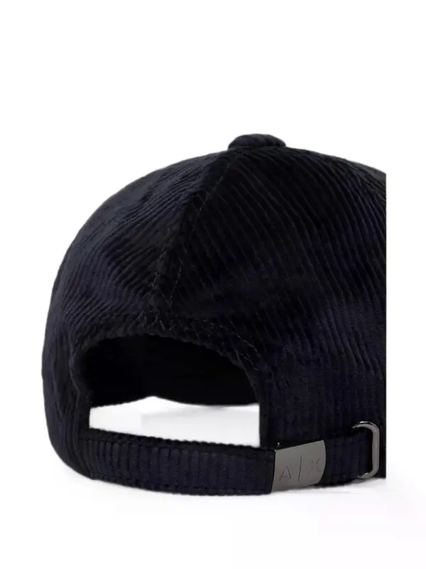 Armani Exchange Logo-patch Corduroy Baseball Cap