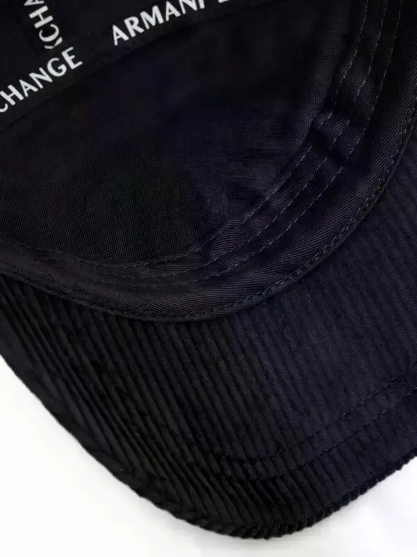 Armani Exchange Logo-patch Corduroy Baseball Cap