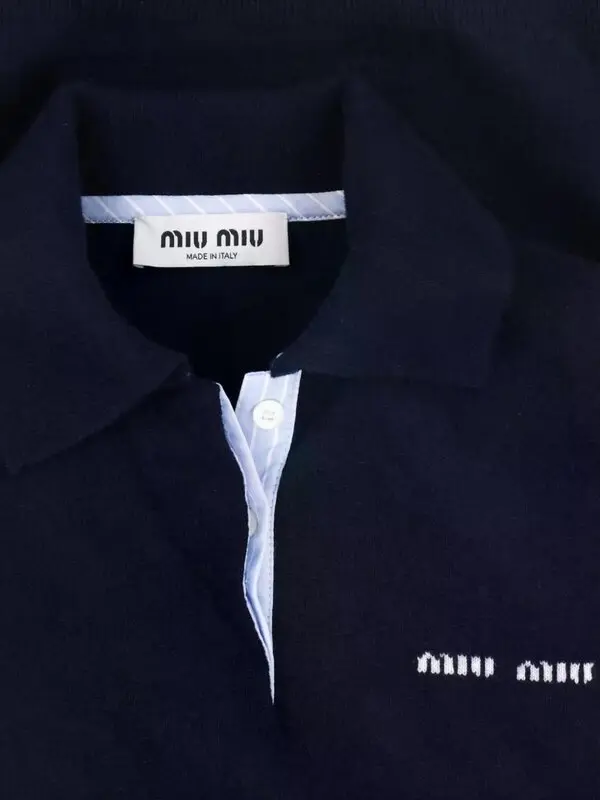 Miu Miu Cashmere Polo Sweater