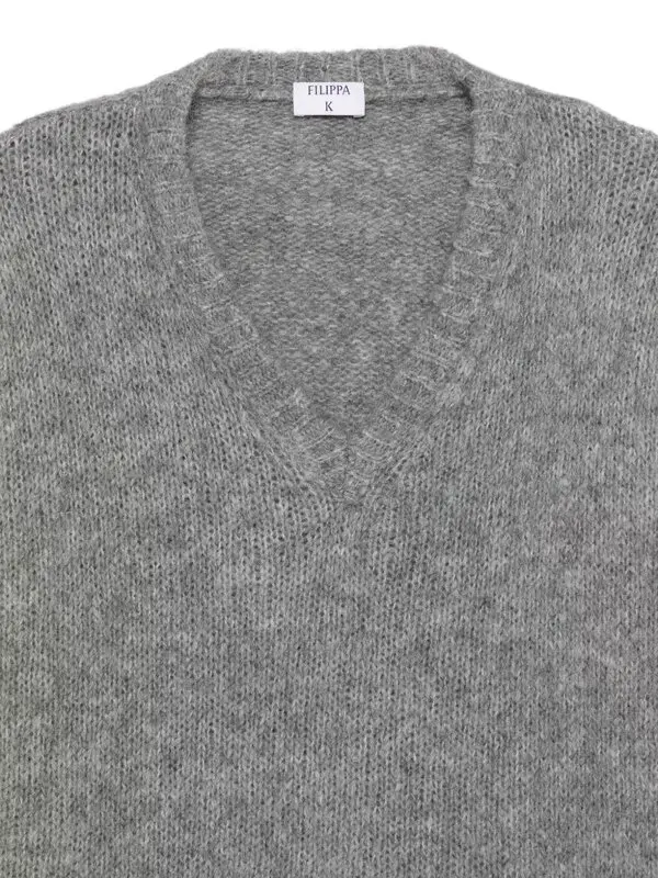 Filippa K Hairy V-neck Knitted Sweater