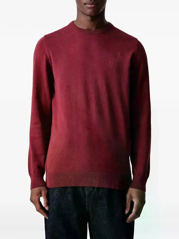 Barbour Logo-embroidered Crew-neck Sweater