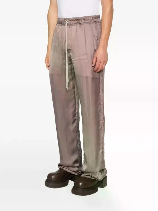 Rick Owens Dietrich Drawstring Straight-leg Trousers - Grey
