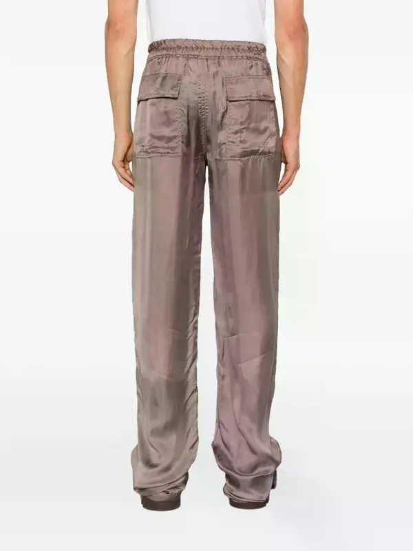 Rick Owens Dietrich Drawstring Straight-leg Trousers - Grey