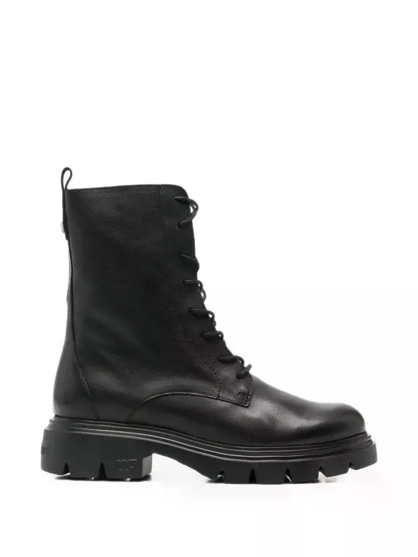 WONDERS Lace-up Lug-sole Ankle Boots