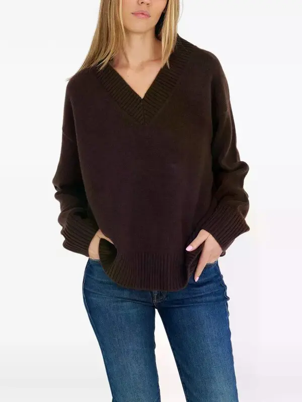 ALICE ARCHER Jake Ryan V-neck Sweater - Brown