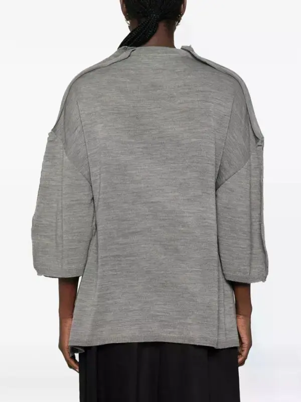 Comme Des Garçons Raw-edge Panelled Sweater