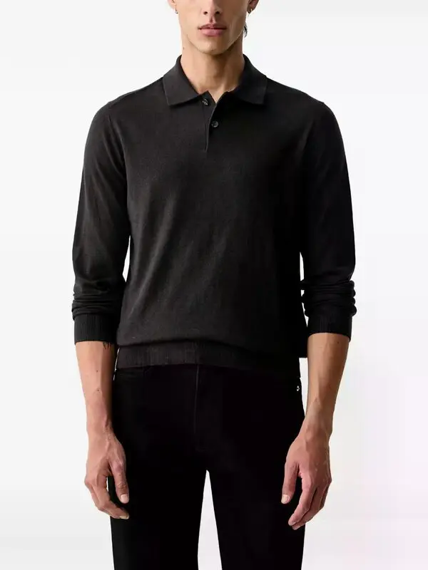 Armani Exchange Long-sleeve Polo Sweater