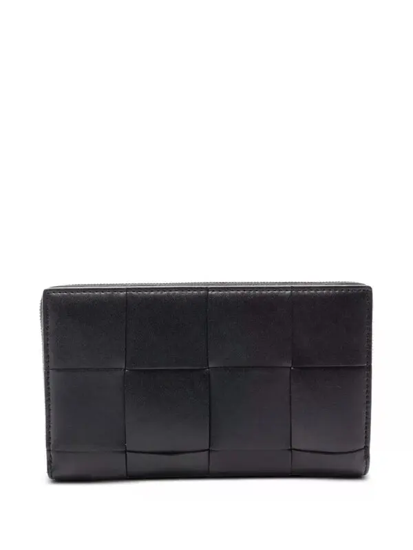 Bottega Veneta 2010s Cassette Intrecciato Wallet - Black