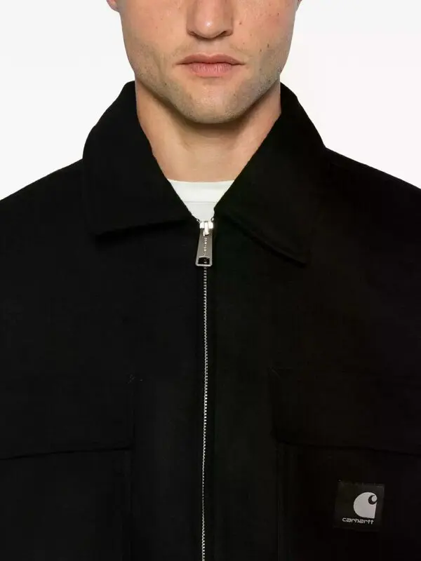 Carhartt Work In Progress Logo-patch Zip-up Jacket
