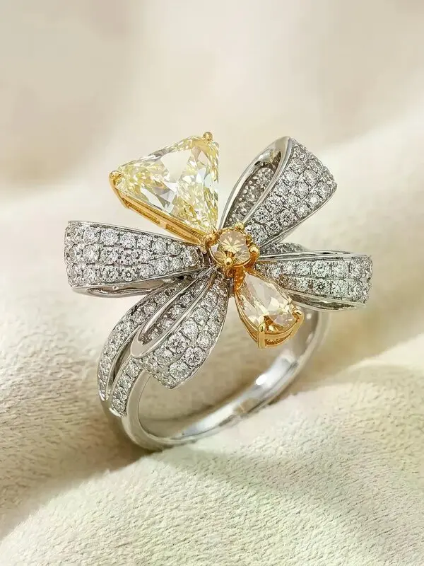 HYT JEWELRY Diamond Butterfly Ring