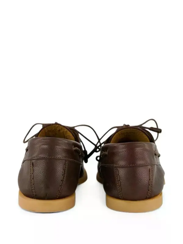 Frescobol Carioca Marina Pebbled Leather Boat Shoes