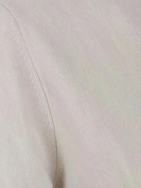 ALLUDE Short-sleeve High-neck Sweater