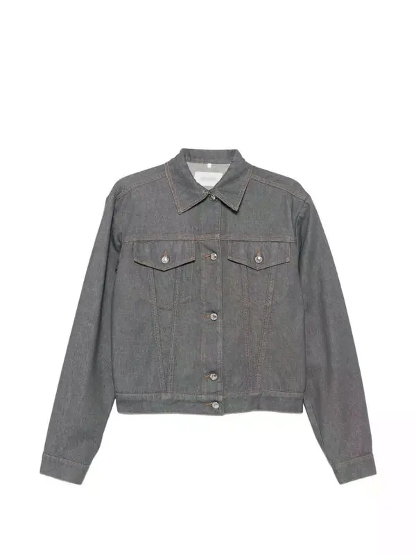 Sportmax Button-up Denim Jacket - Grey