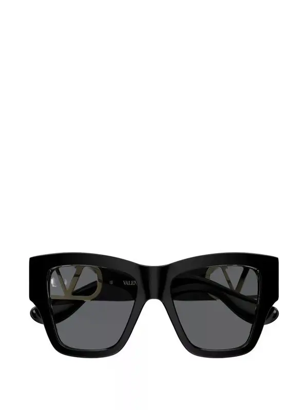 Valentino Garavani Vlogo Square-frame Sunglasses - Black