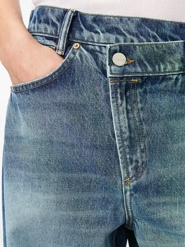 ALLSAINTS Crossover-waist Wide-leg Jeans
