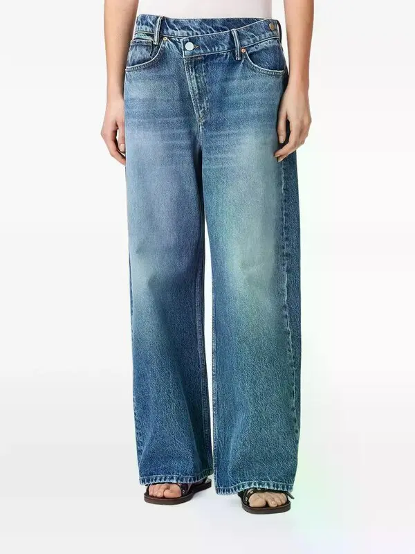ALLSAINTS Crossover-waist Wide-leg Jeans