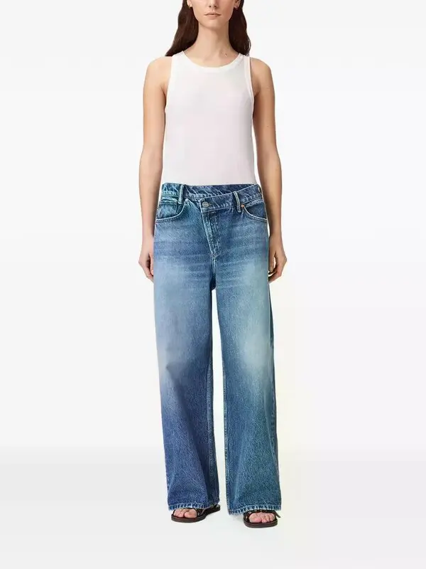 ALLSAINTS Crossover-waist Wide-leg Jeans