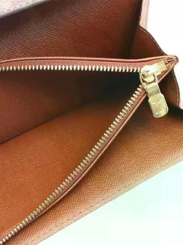 LOUIS VUITTON 2003 Monogram Porte-monnaie Wallet - Brown