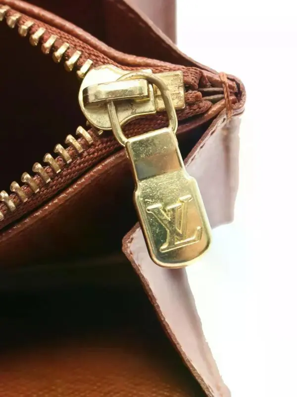 LOUIS VUITTON 2003 Monogram Porte-monnaie Wallet - Brown