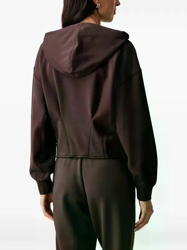 Armani Exchange Sequin-logo Zip-up Hoodie