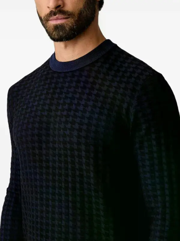 Armani Exchange Geometric-patterned Sweater
