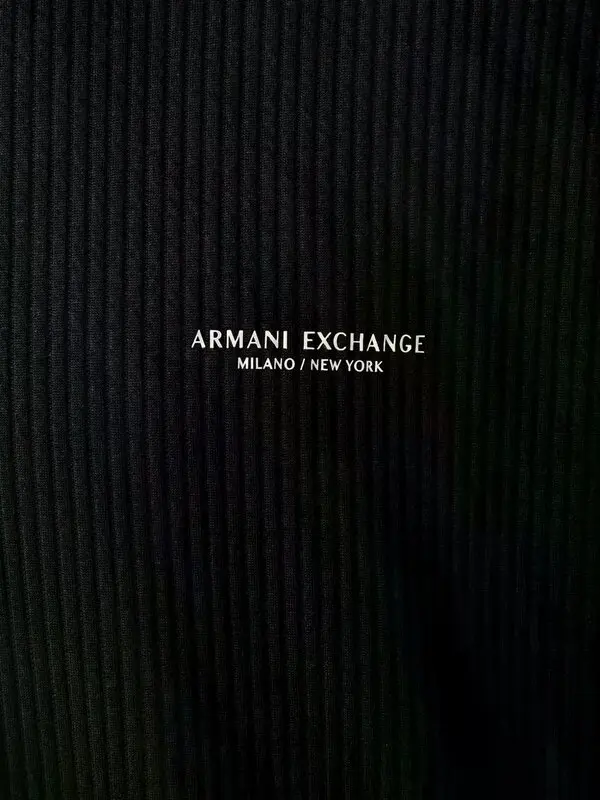 Armani Exchange Logo-print Ribbed-knit Cardigan