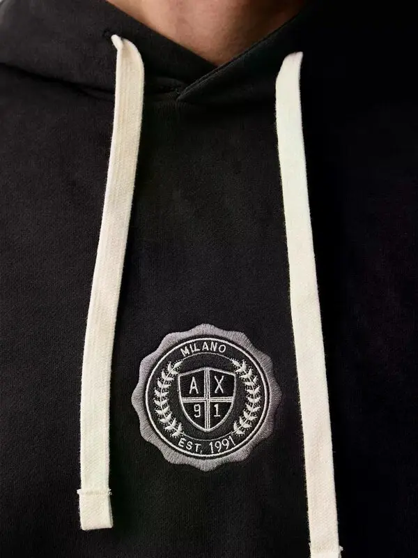 Armani Exchange Logo-patch Hoodie