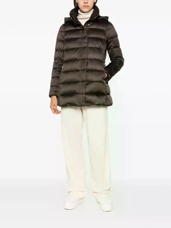 MOORER Delia Hooded Quilted Jacket