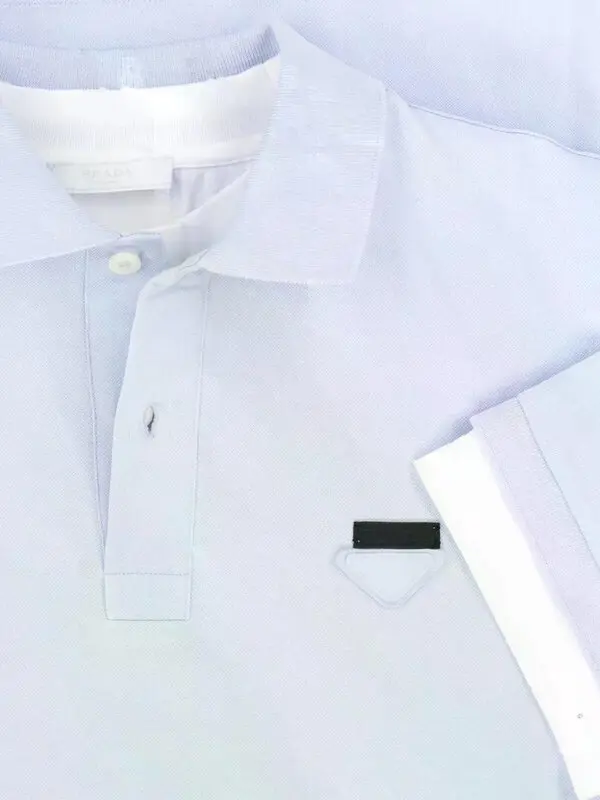 Prada Cotton Polo Shirt - Blue
