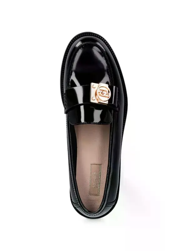 Liu Jo Brushed Leather Loafers