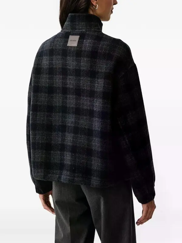 MOS MOSH Camille Check-pattern Zip-up Jacket