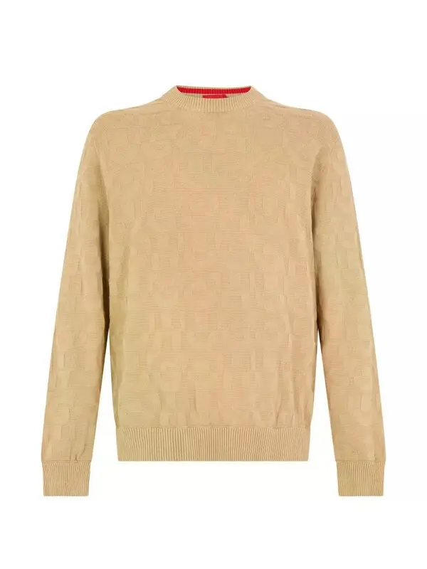 BOSS Logo-jacquard Crew-neck Sweater