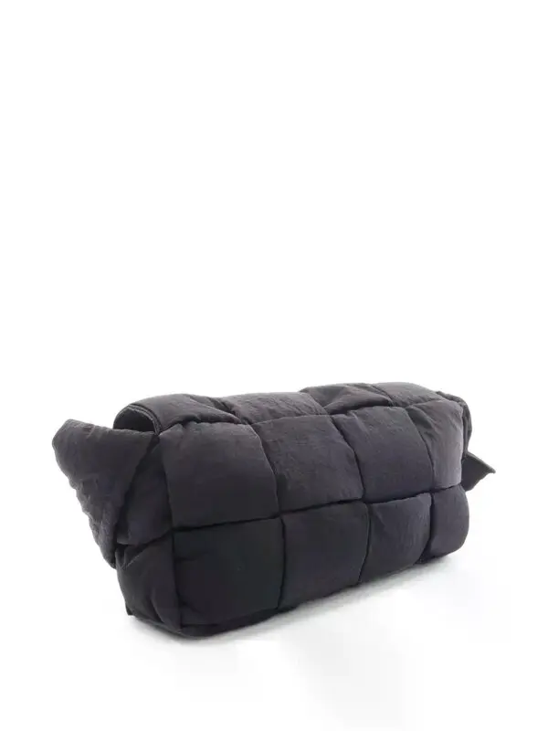 Bottega Veneta 2010s Padded Cassette Shoulder Bag - Black