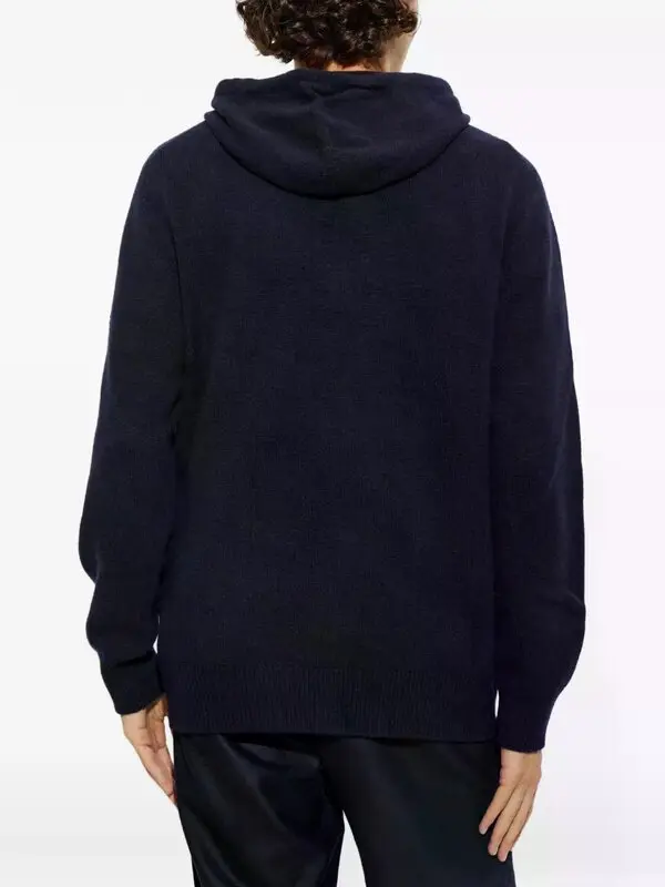 LANEUS Drawstring Hoodie - Blue