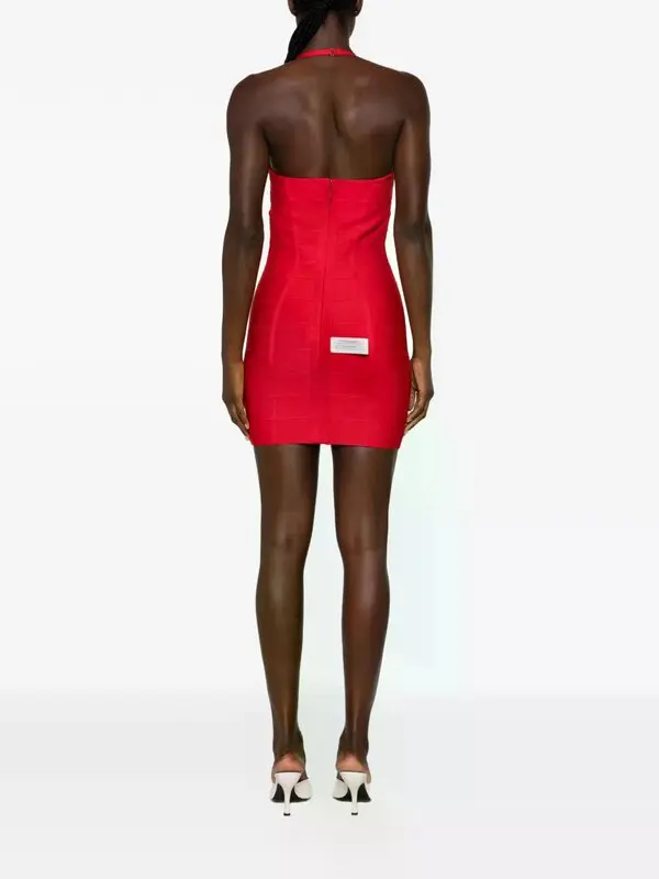 Herve Leger Holly Bandage Halterneck Mini Dress