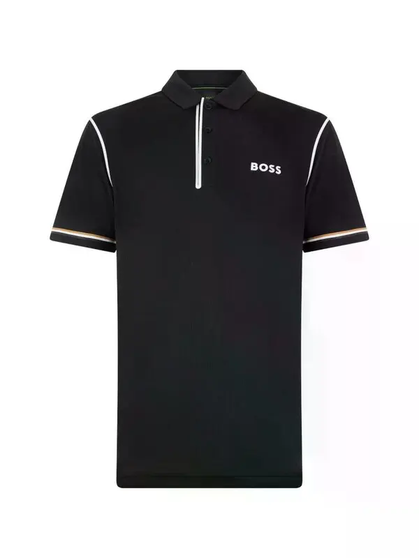 BOSS Active Paddy Golf Polo Shirt In Ripstop Fabric