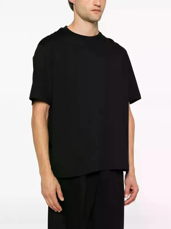 LOW BRAND Ribbed-trim T-shirt