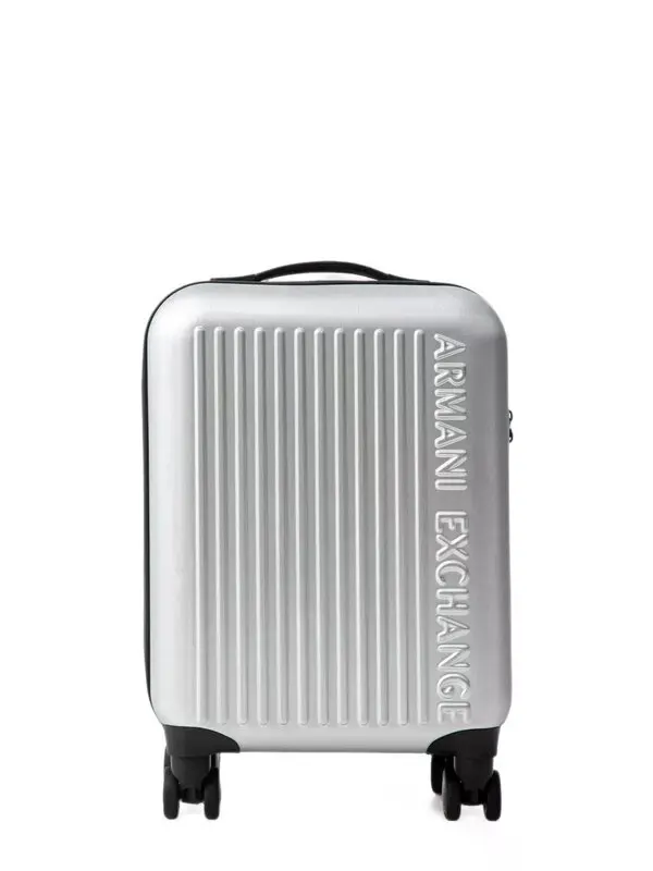 Armani Exchange Logo-embossed Ridged Luggage