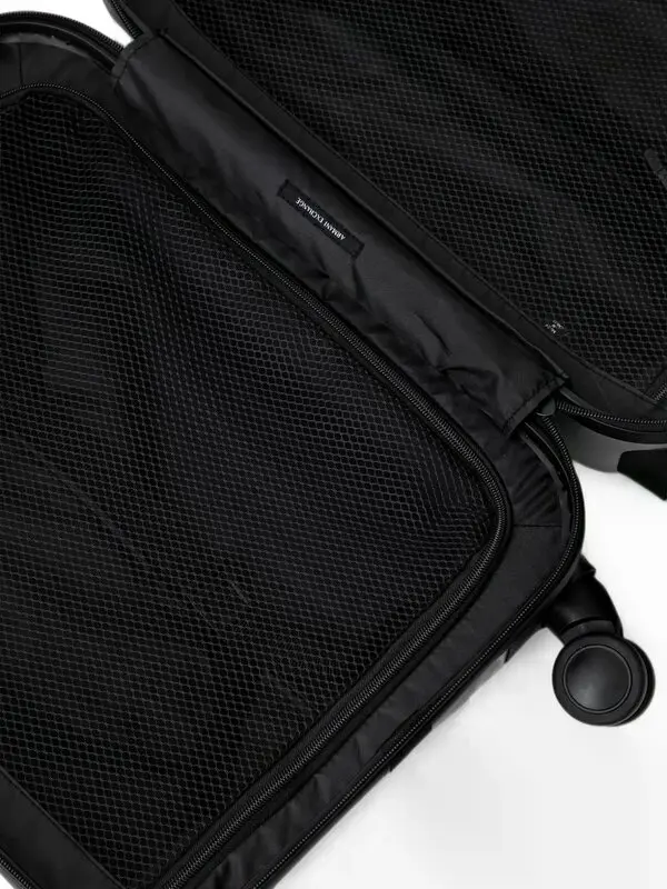 Armani Exchange Logo-embossed Ridged Luggage