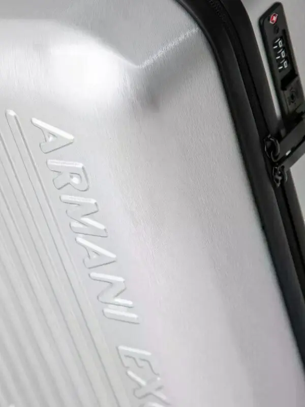 Armani Exchange Logo-embossed Ridged Luggage