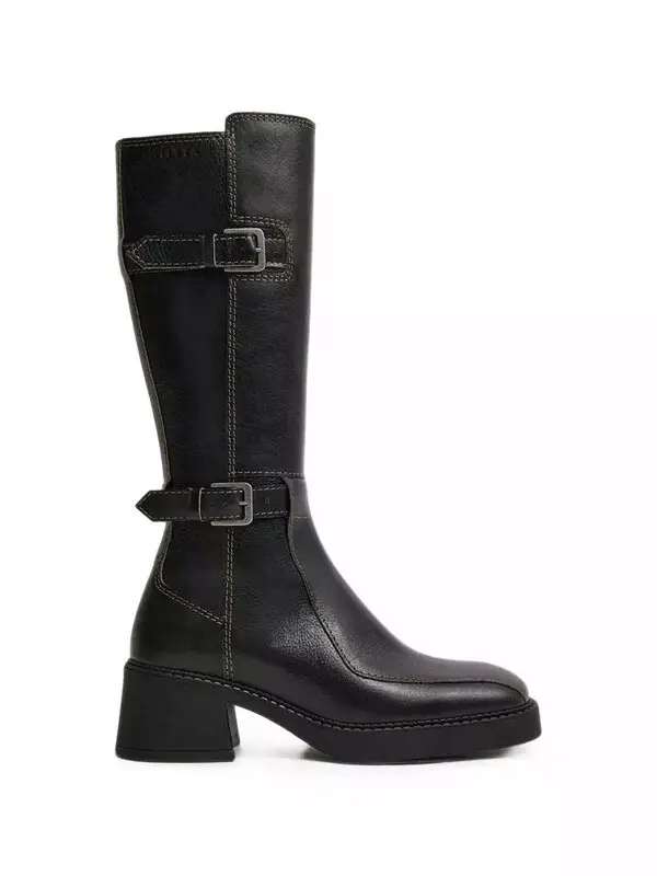 MIISTA Jarmila Buckle-detail Topstitched Boots