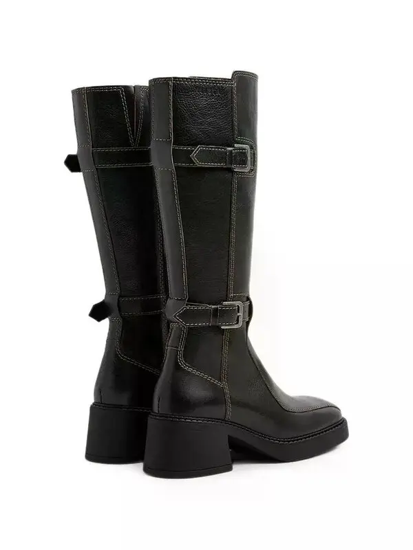 MIISTA Jarmila Buckle-detail Topstitched Boots